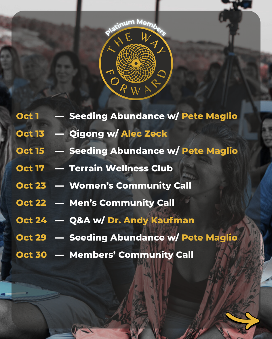 October Calendar of Events - The Way Forward